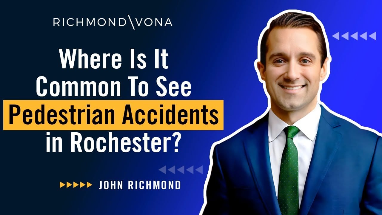 Where is it common to see pedestrian accidents in Rochester?